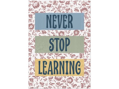 Classroom Cottage Never Stop Learning Poster at Lakeshore Learning