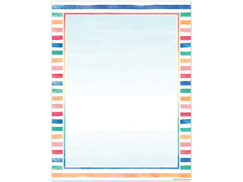 Watercolor Blank Poster at Lakeshore Learning