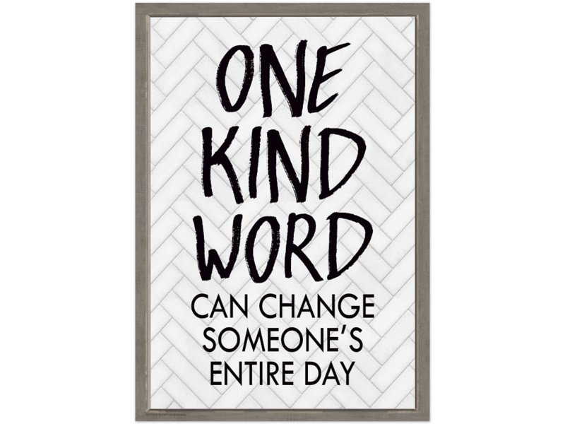 Modern Farmhouse One Kind Word Poster at Lakeshore Learning
