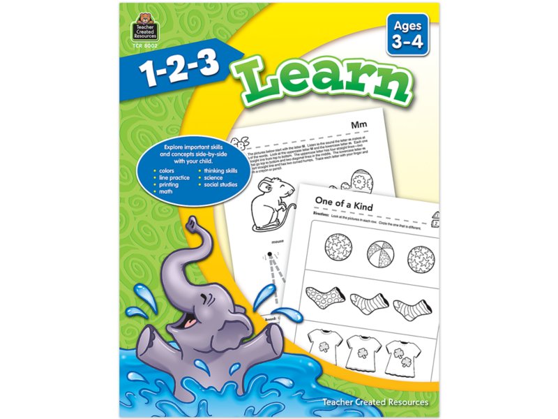 1-2-3 Learn Workbook - Preschool-Pre K at Lakeshore Learning