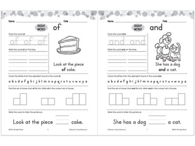100 Sight-Words Workbook - K-Gr. 1 at Lakeshore Learning