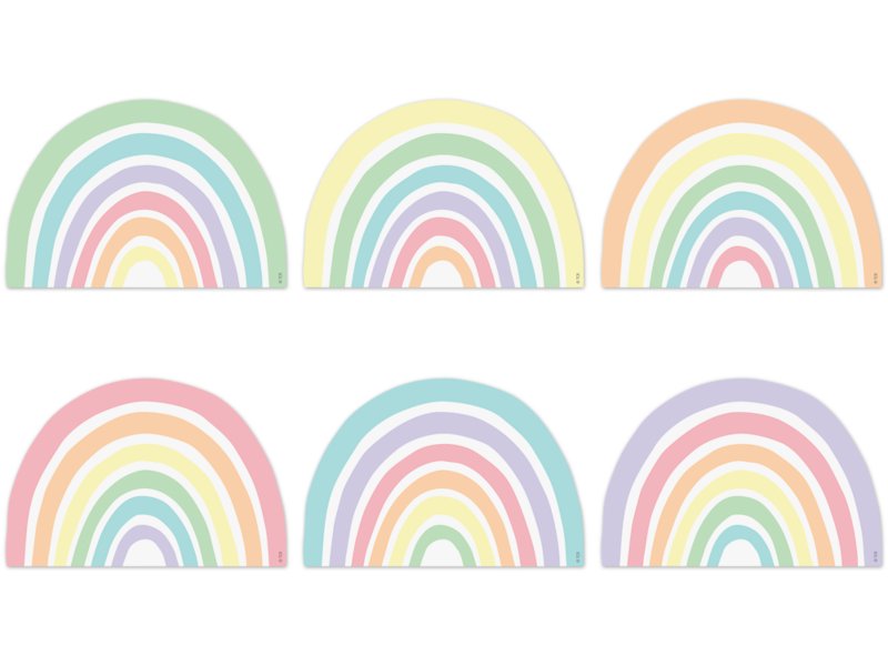 Pastel Rainbow Border