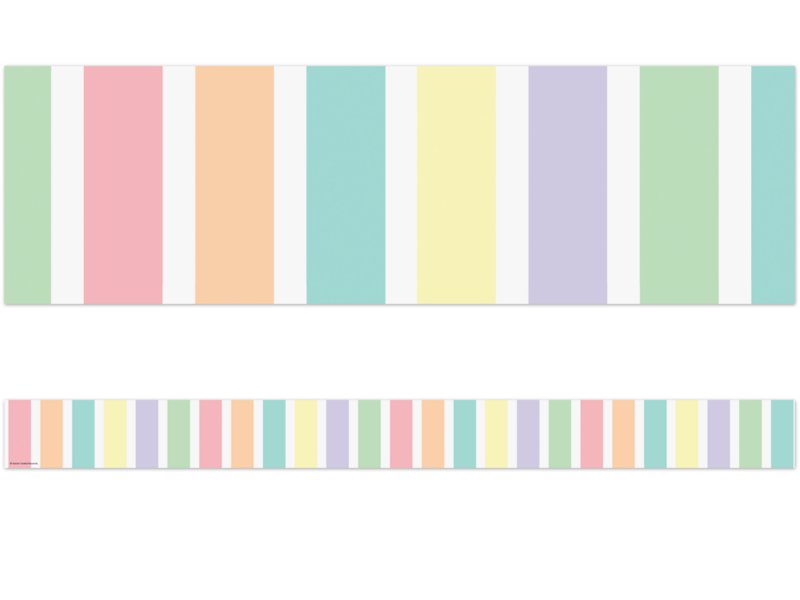 Pastel Pop Striped Border at Lakeshore Learning