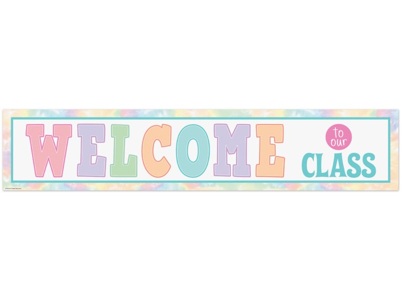 Pastel Pop Welcome Banner at Lakeshore Learning