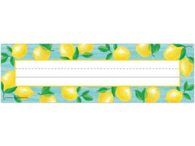 Lemon Zest Nameplates at Lakeshore Learning
