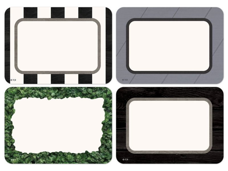 Modern Farmhouse Name Tags - Variety Pack at Lakeshore Learning