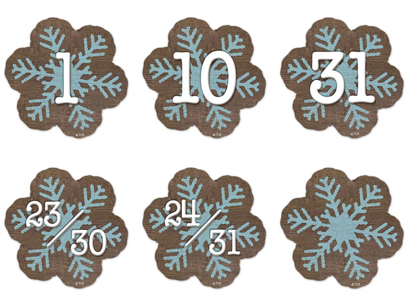 Home Sweet Classroom Snowflake Calendar Mini Accents at Lakeshore Learning