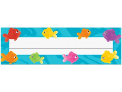 Colorful Fish Nameplates at Lakeshore Learning