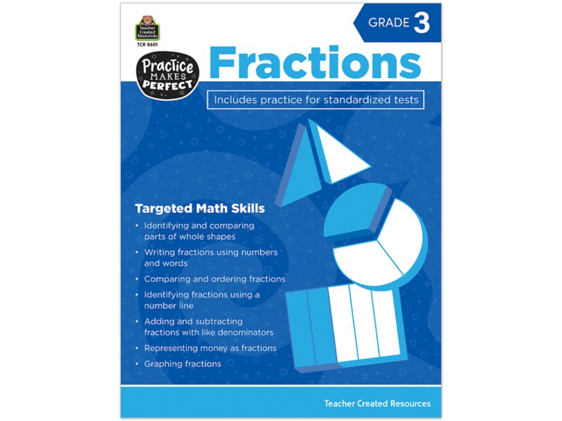 Fractions Practice Workbook - Gr. 3 at Lakeshore Learning
