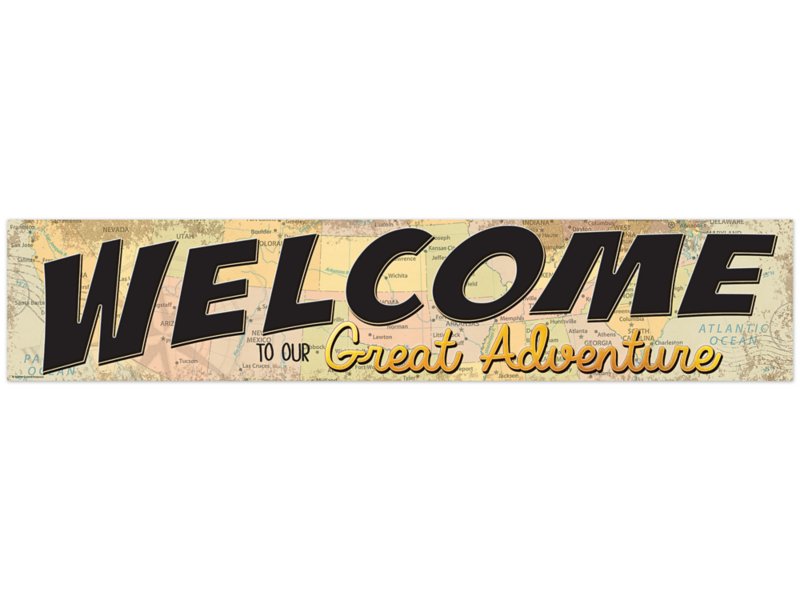 Travel the Map! Welcome Banner at Lakeshore Learning