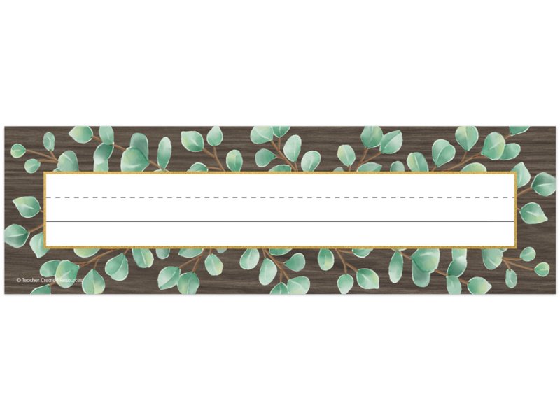 Eucalyptus Nameplates at Lakeshore Learning