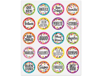 Confetti Motivational Stickers at Lakeshore Learning