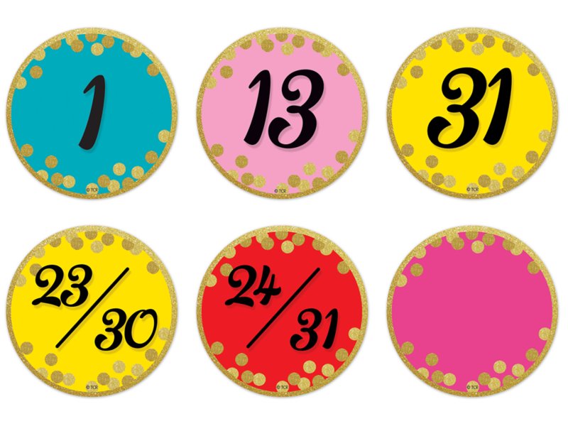 Confetti Calendar Mini Accents at Lakeshore Learning