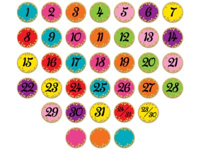 Confetti Calendar Mini Accents at Lakeshore Learning