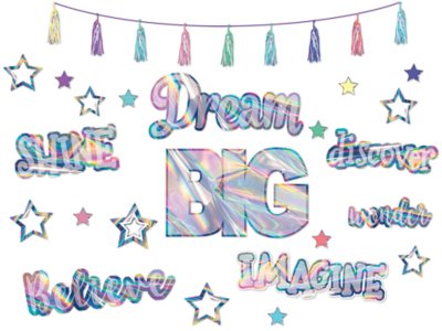 Iridescent Dream Big Bulletin Board Set at Lakeshore Learning