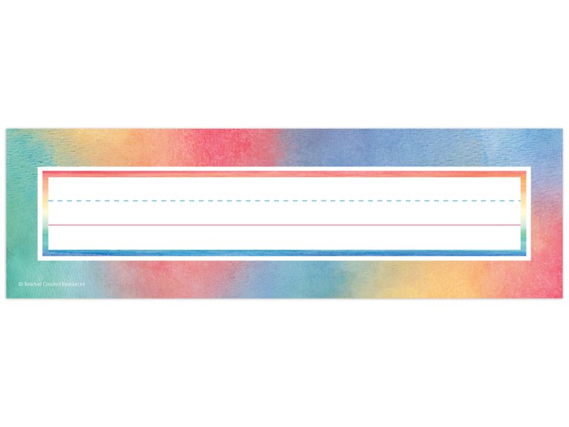 Watercolor Nameplates at Lakeshore Learning