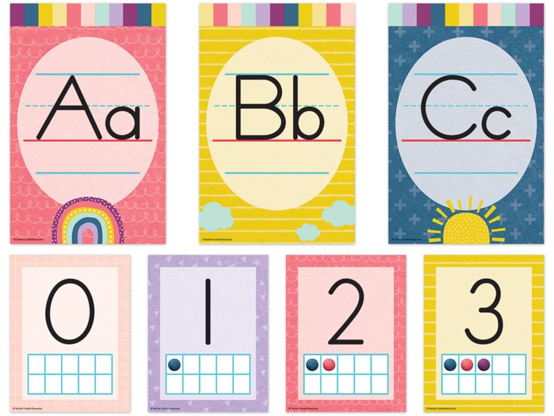 Oh Happy Day! Alphabet Card Bulletin Board Set at Lakeshore Learning