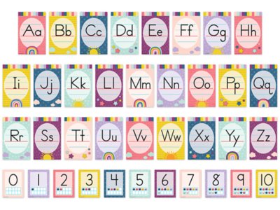 Oh Happy Day! Alphabet Card Bulletin Board Set at Lakeshore Learning