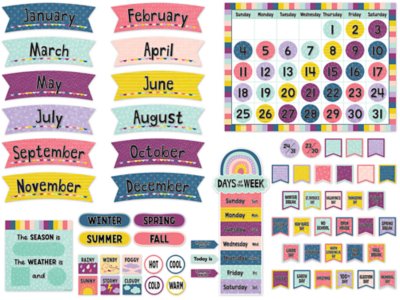 Oh Happy Day! Calendar Bulletin Board Set at Lakeshore Learning