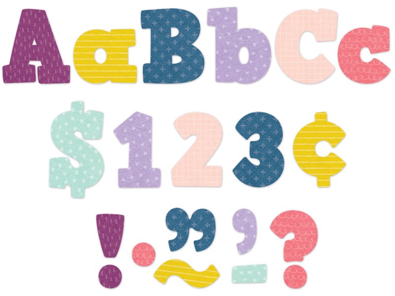 Oh Happy Day! 4" Punch-Out Letters at Lakeshore Learning