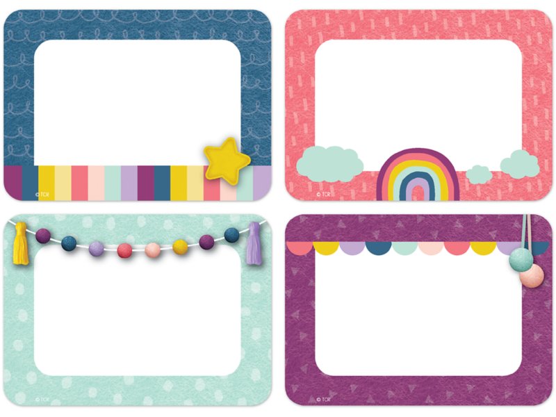 Oh Happy Day! Name Tags - Variety Pack at Lakeshore Learning