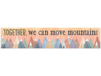 Moving Mountains Banner at Lakeshore Learning