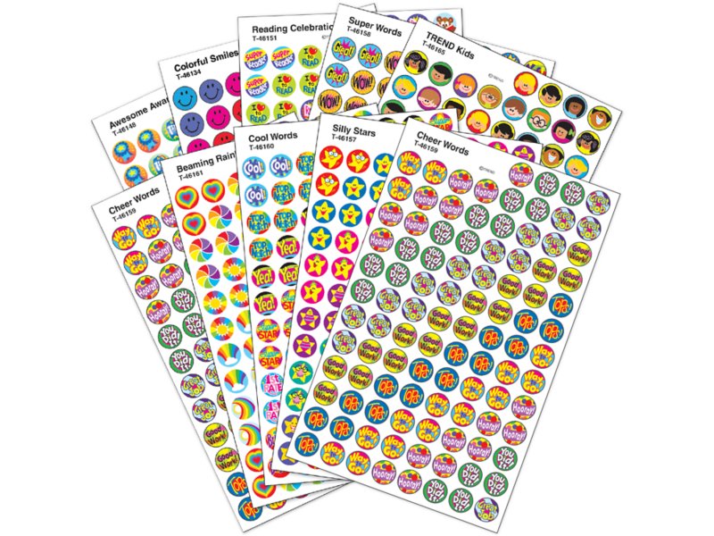 Motivational Mini Stickers - Variety Pack at Lakeshore Learning