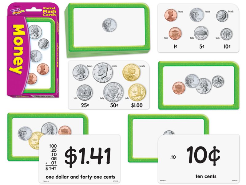 Money Pocket Flash Cards at Lakeshore Learning