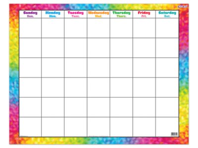 Write & Wipe Classroom Calendar at Lakeshore Learning