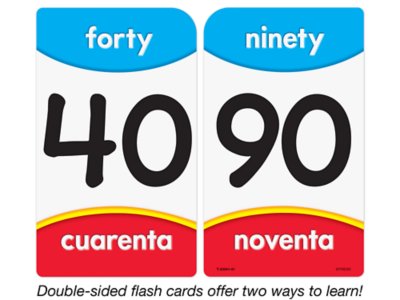 Numbers 0-100 Bilingual Pocket Flash Cards at Lakeshore Learning