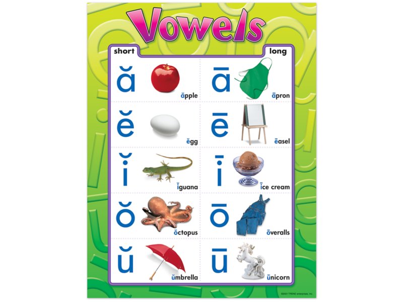 Vowels Photo Poster at Lakeshore Learning