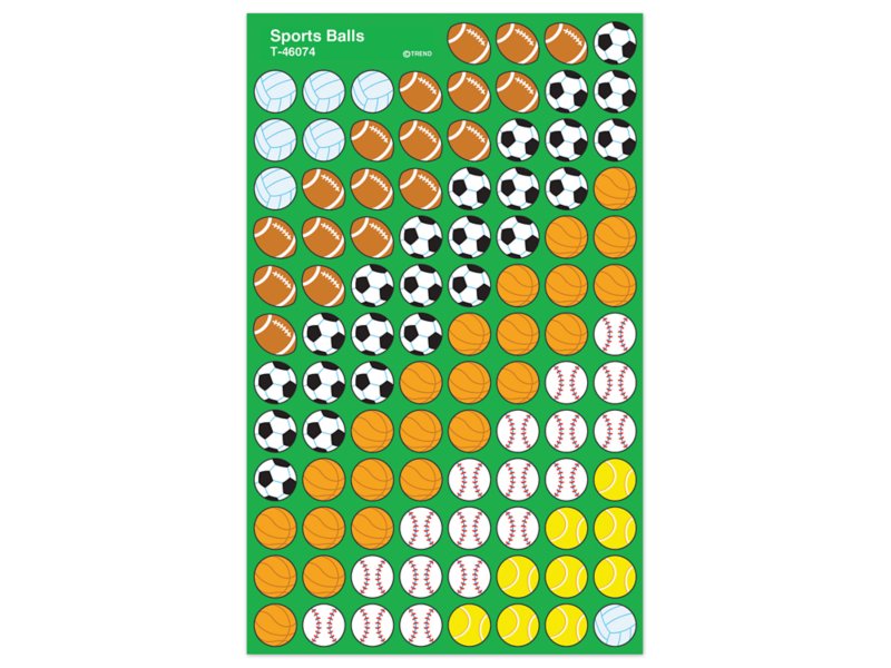 Sports Ball Mini Stickers at Lakeshore Learning