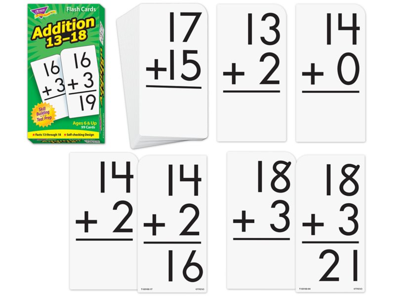 Addition 13-18 Flash Cards at Lakeshore Learning