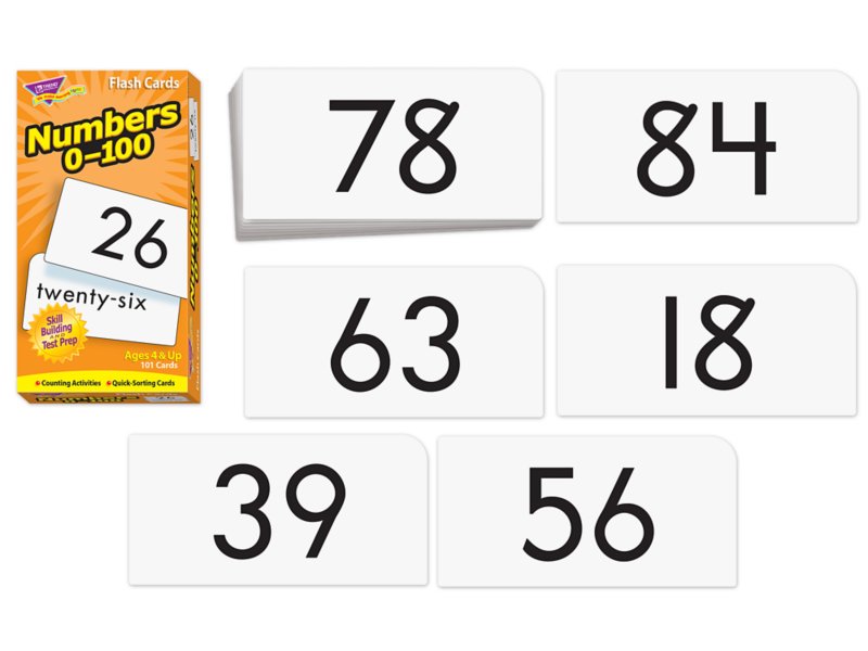 Numbers 0-100 Flash Cards at Lakeshore Learning