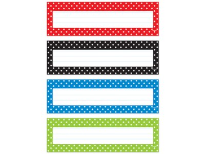 Polka Dot Nameplates - Variety Pack at Lakeshore Learning