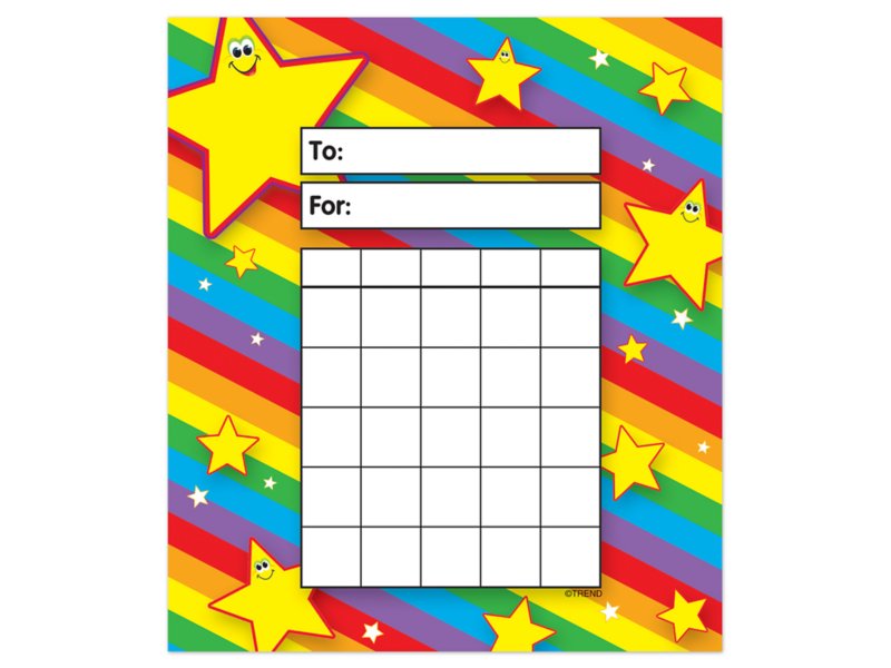 Rainbow & Star Mini Incentive Charts at Lakeshore Learning