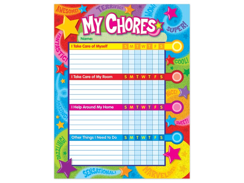 My Chores Charts - Set of 25 at Lakeshore Learning