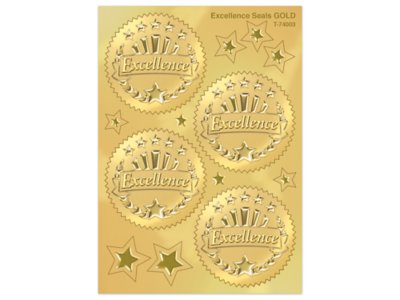 Excellence Award Seal Stickers at Lakeshore Learning