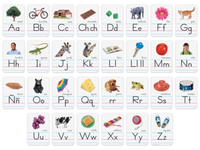 Spanish Alphabet Card Bulletin Board Set at Lakeshore Learning