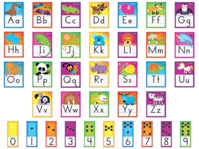 Animal Alphabet Card Bulletin Board Set at Lakeshore Learning
