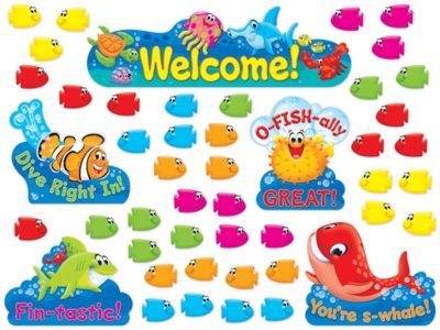 Sea Buddies® Welcome Bulletin Board Set at Lakeshore Learning
