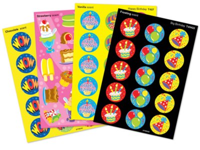 Birthday Scented Stickers - Variety Pack at Lakeshore Learning