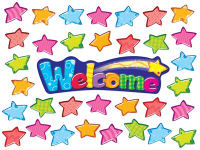 Colorful Stars Welcome Bulletin Board Set at Lakeshore Learning