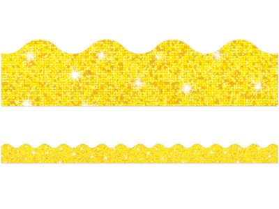 Yellow Sparkle Scalloped Border at Lakeshore Learning