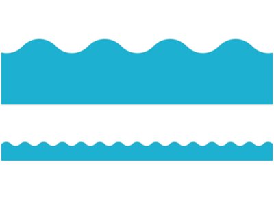 Scallop Light Blue Page Border