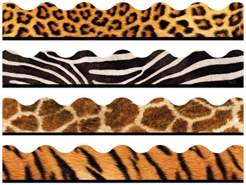 Giraffe Animal Print Border