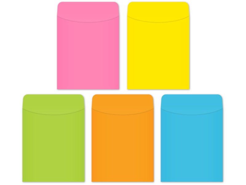 Neon Library Pockets - Variety Pack at Lakeshore Learning