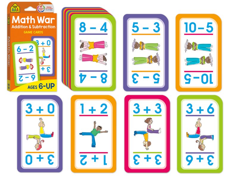 Math War: Addition & Subtraction Game Cards at Lakeshore Learning