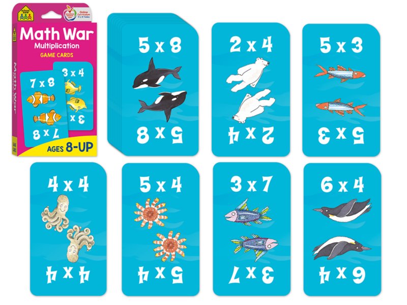 Math War: Multiplication Game Cards at Lakeshore Learning