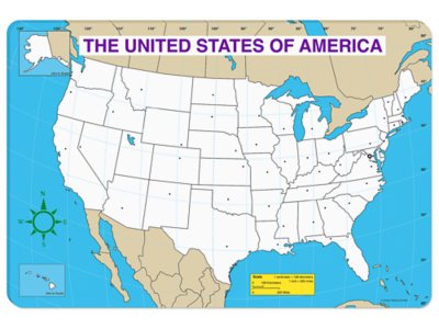 U.S.A. Maps Jumbo Paper Pad at Lakeshore Learning